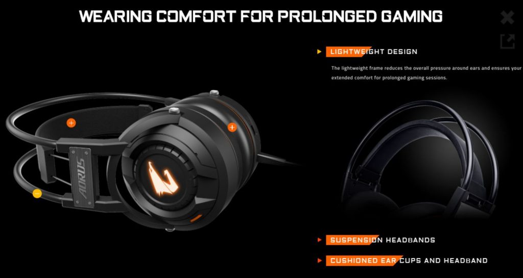 Gigabyte AORUS เปิดตัวหูฟังเกมส์มิ่งใหม่รุ่น H5 Gaming headset - Extreme IT