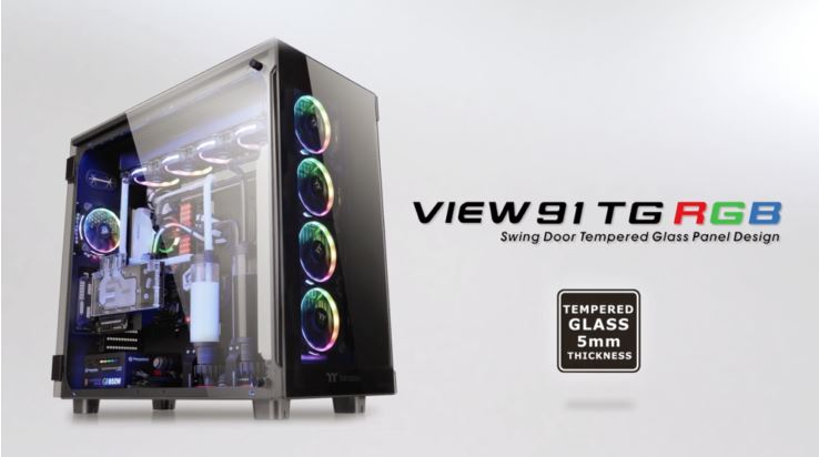 เปิดตัวอย่างเป็นทางการ Thermaltake View 91 Tempered Glass RGB Edition ...