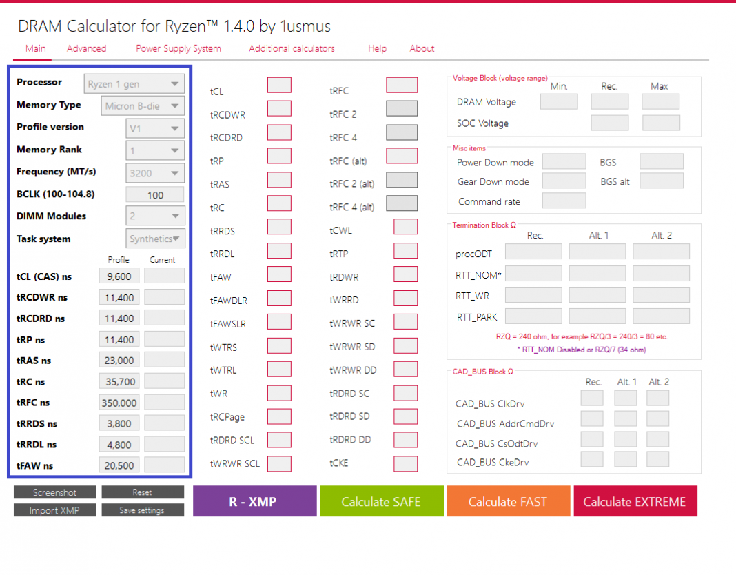 OC และเซตค่า RAM ในระบบ Ryzen ได้ง่ายๆ ด้วยโปรแกรม DRAM Calculator for Ryzen - Extreme IT