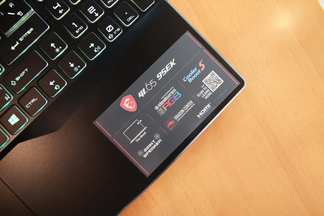 Review MSI GL65 9SEK มากับจอ IPS 120Hz ชิปประมวลผล Intel Core i7-9750H ...