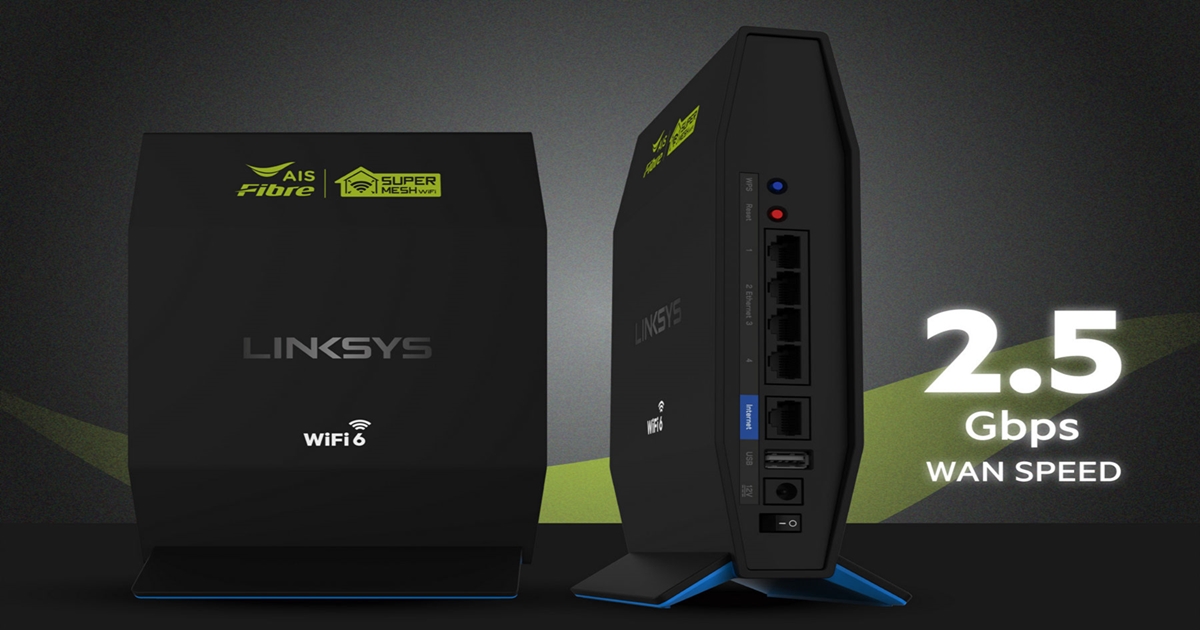 Linksys จับมือ AIS Fibre เปิดตัว E5750-AIS AX5400 WiFi 6 Mesh Router ที่มาพร้อมความแรงระดับ ...