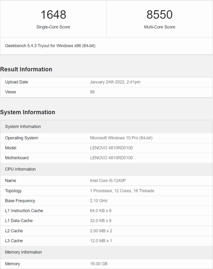Intel Core i7-1280P ซีพียูรุ่นประหยัดพลังงาน ความแรงเทียบเคียงตัวท็อป ...