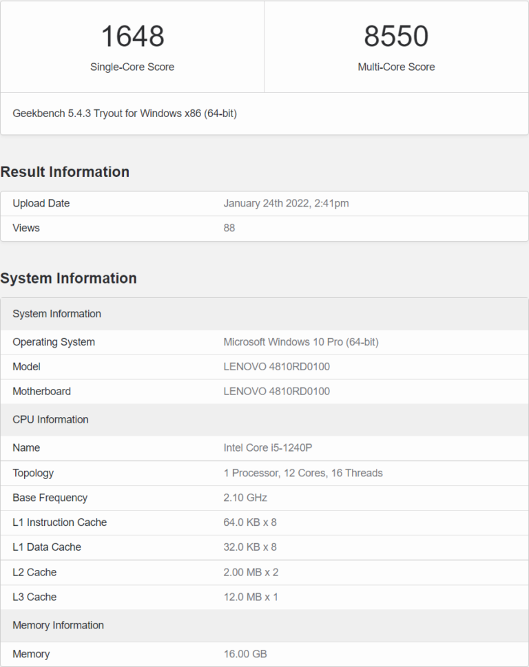 Intel Core i7-1280P ซีพียูรุ่นประหยัดพลังงาน ความแรงเทียบเคียงตัวท็อป ...