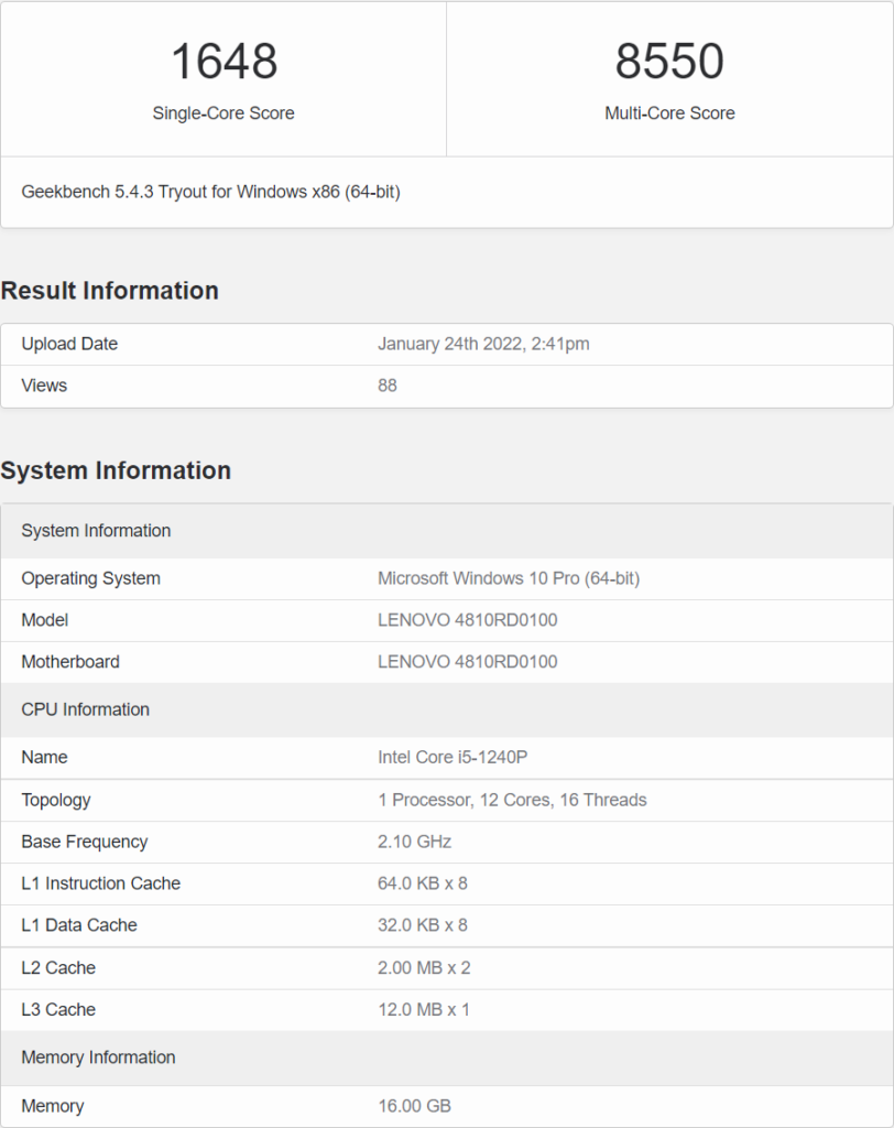 Intel Core i7-1280P ซีพียูรุ่นประหยัดพลังงาน ความแรงเทียบเคียงตัวท็อป ...