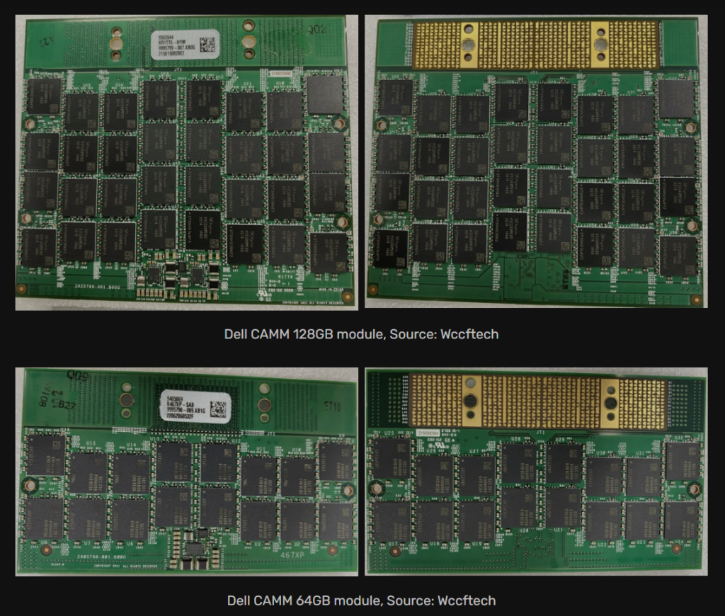 เผยภาพโมดูล "แรม CAMM" จาก Dell บางกว่า SO-DIMM ถึง 57% - Extreme IT