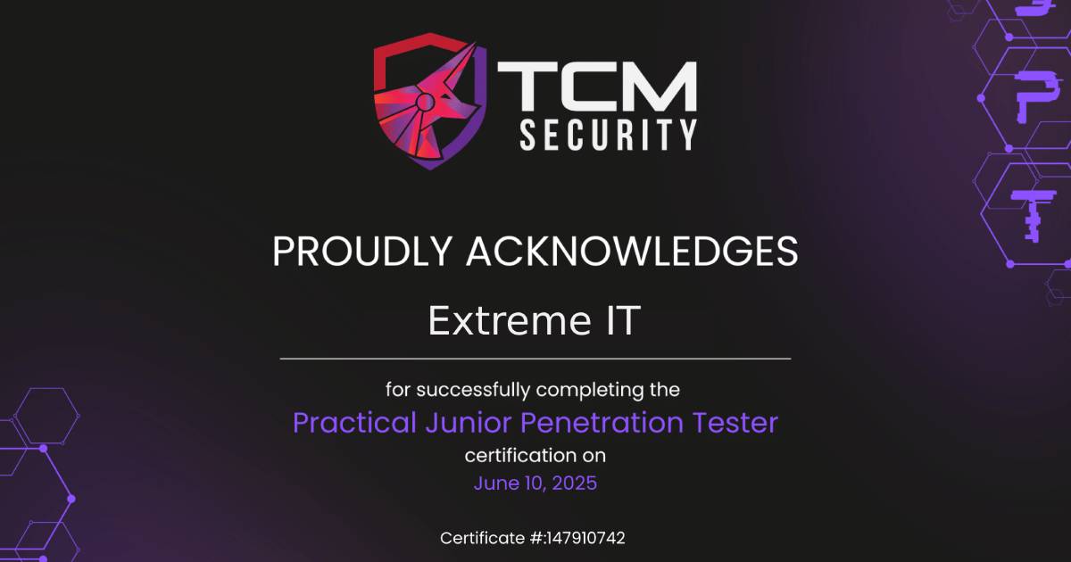 New Project - Extreme IT